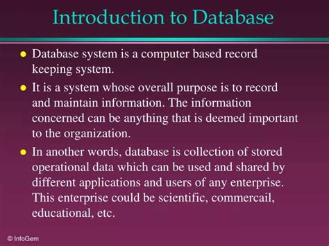 Ppt Introduction To Database Powerpoint Presentation Free Download