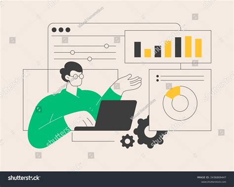 Financial Data Management Abstract Concept Vector Stock Vector Royalty Free 2436869447