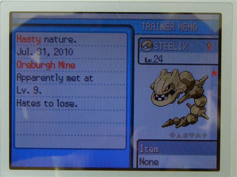 Caught A Shiny Onix In Diamond Version Didnt Realize It Would Turn Into A Total Badass When