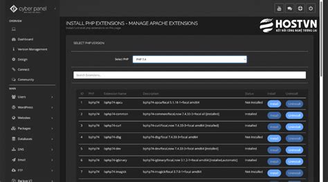 hướng dẫn cài thêm php extension trên cyberpanel hostvn blog