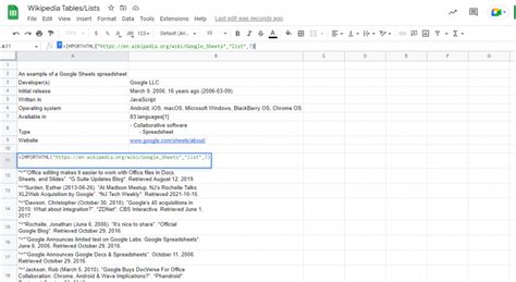 How To Use IMPORTHTML In Google Sheets Layer Blog