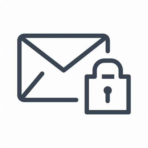 Mail Email Lock Locked Secure Password Protection Icon Download On Iconfinder