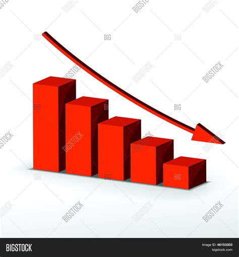3d Business Decline Vector And Photo Free Trial Bigstock