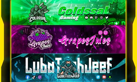 Design Custom Gaming Twitch Banner Discord And Youtube Banner By