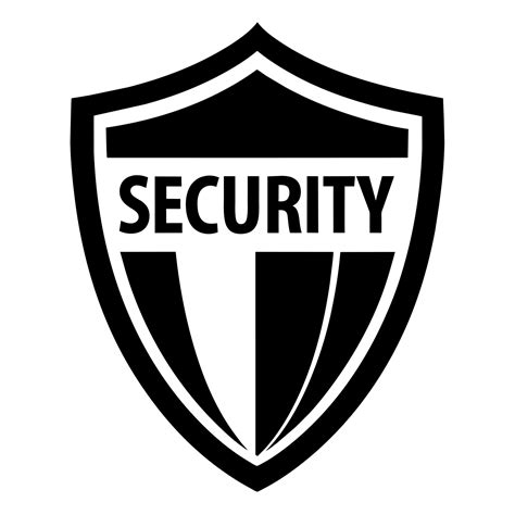 Security Logo With Shield Concept Art Illustration 46964998 Vector Art