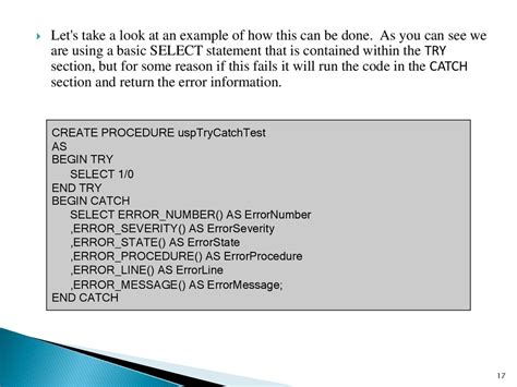 SQL Server Stored Procedure Online Presentation