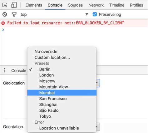 Javascript Chrome Dev Tools Save Custom Geolocation In Dev Tools