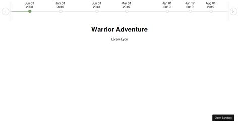 React Timelines Prototype Codesandbox