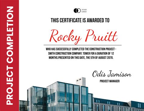 Free Printable Project Certificate Templates To Customize Online