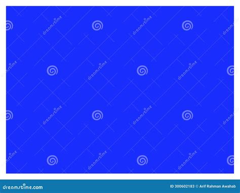 Solid Blank Empty Blue Rectangle Screen Abstract With White Outline