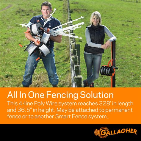 Gallagher Smart Fence 2 Portable Electric Fence For