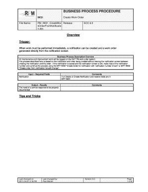 Fillable Online Create Work Order Fax Email Print PdfFiller