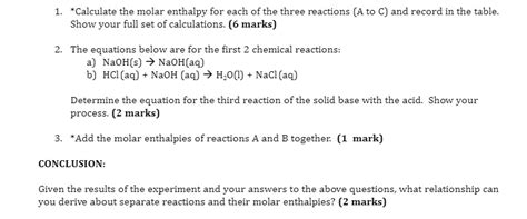 solved 1 complete three separate experiments to measure the