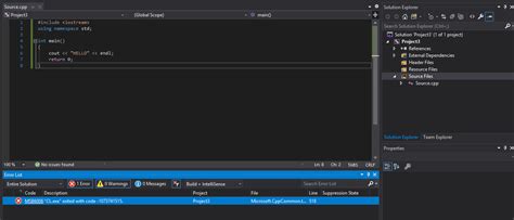 Visual Studio 2019 bị lỗi CL exe exited with code 1073741515 programming Dạy Nhau Học