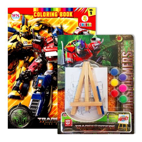 T Set ระบายสี ทรานฟอร์เมอร์ ระบายสีขาตั้งไม้ แบบ 1