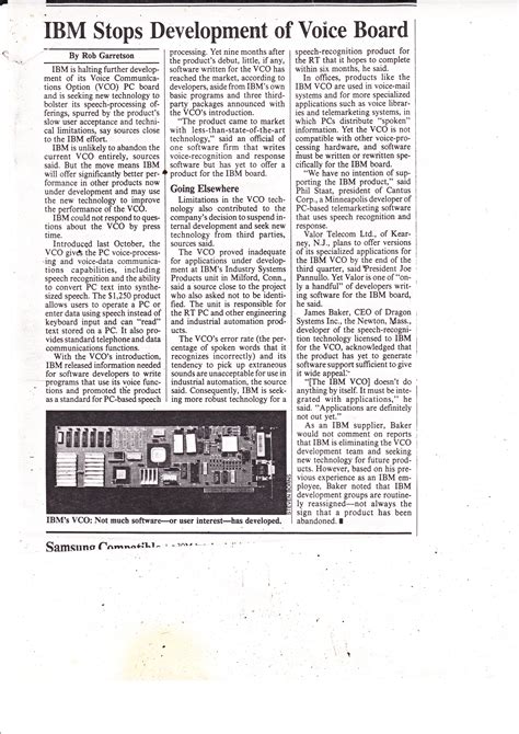 Ibm Personal Computer Voice Communications Option The Vco