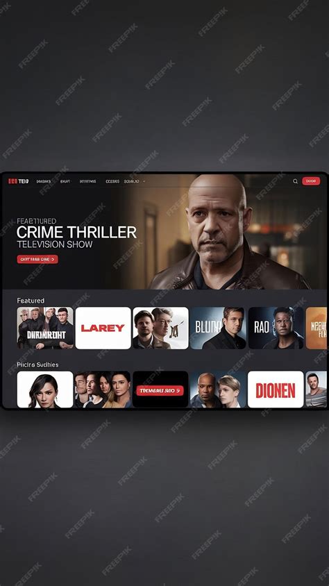 The Interface Of Streaming Service Website Premium Ai Generated Image