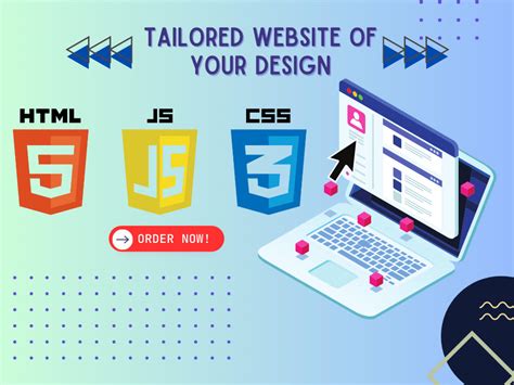 A Tailored Website With HTML CSS And JS Of Your Mockup Design Upwork