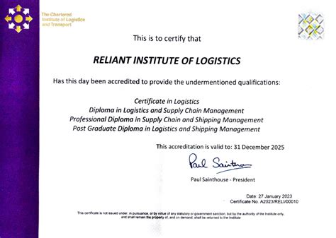 Accreditation Logistics Diploma Courses In Ernakulam Shipping And Logistics Courses