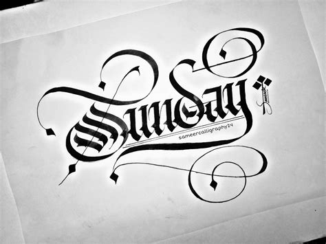 Sunday Follow Sameercalligraphy24 For More 😊 In 2024 Calligraphy