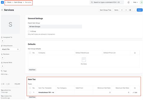 Item Taxes From Item Tax Template Are Not Applied When Updating Items · Issue 33737 · Frappe