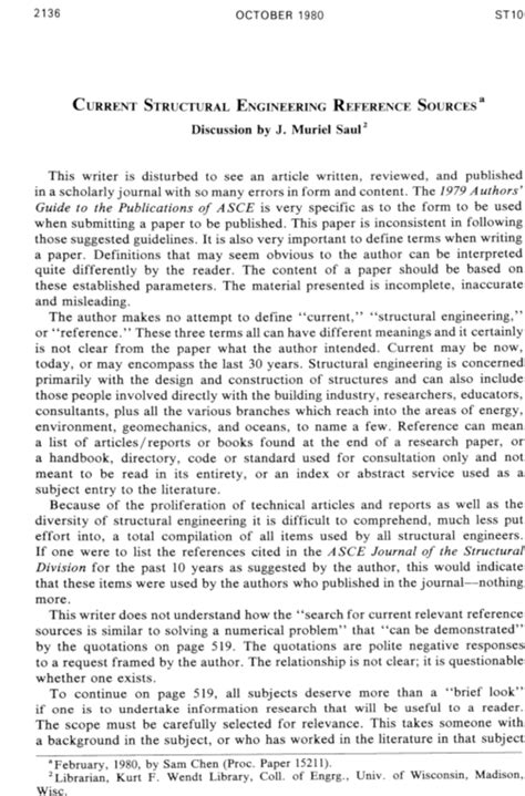 Discussion Of “current Structural Engineering Reference Sources” Journal Of The Structural