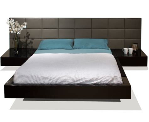 Practical Floating Headboard With Attached Nightstands Goodworksfurniture