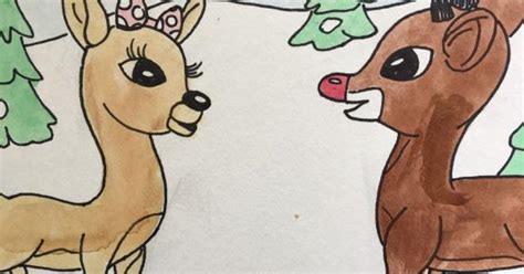 Clarice Reindeer Drawing