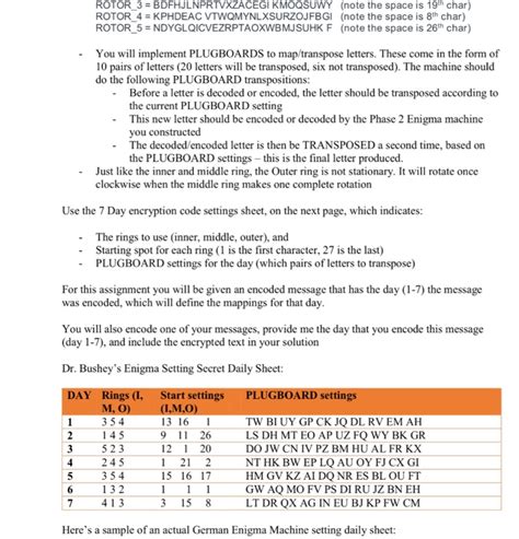solved substitution ciphers that encode a message by