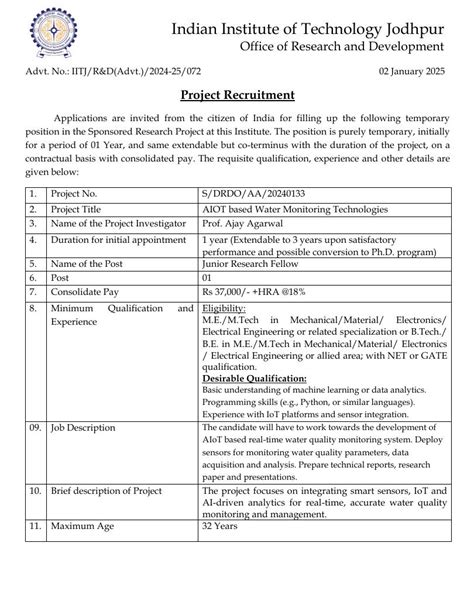 Iitjodhpur Aiot Project Waterquality Ajay Agarwal