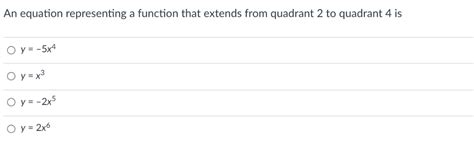 Solved An Equation Representing A Function That Extends From