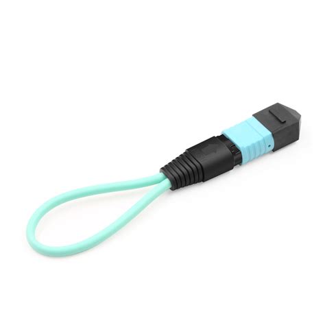 12 Fibers Mpo Upc Female Om4 50 125 Multimode Fiber Loopback Cable