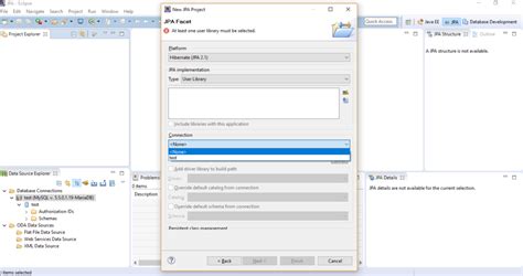 Creating Entity Classes From Database Schema Using Eclipse