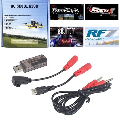 อัพเกรด 22 In 1 Rc Usb Flight Simulator พร ้ อมสายเคเบิลสําหรับ G7 Phoenix 50 Aerofly Fms Xtr