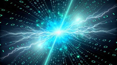 Digital Data Explosion Dynamic Binary And Pixel Burst Effect Stock