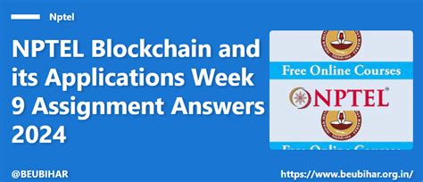 Nptel Blockchain And Its Applications Week 9 Assignment Answers 2024