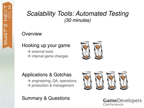 Ppt Scalability Tools Automated Testing 30 Minutes Powerpoint Presentation Id181570