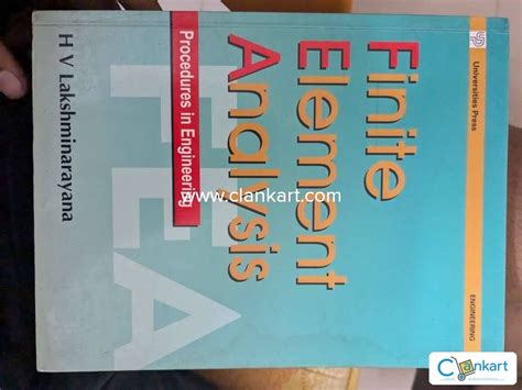 Buy Finite Element Analysis Book In Excellent Condition At