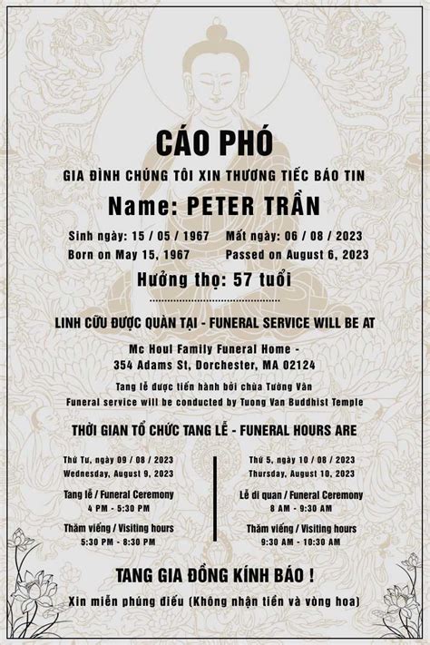 Cáo Phó Là Gì Mẫu Cáo Phó Tin Buồn Tang Lễ Đầy Đủ Nhất