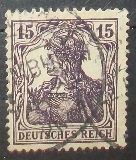 N°648s Stamp Deutsches Reich Germania Canceled Checked Aus Eur 025