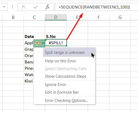 How To Fix The Excel Spill Error 5 Easy Fixes