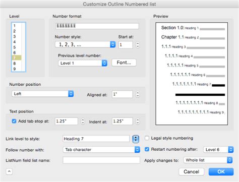 Outline Numbering In Word For Macos Best Practices Brandwares