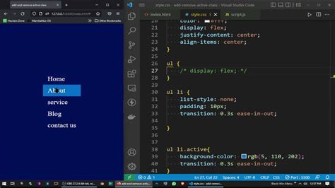 Active Class Add And Remove With JavaScript YouTube