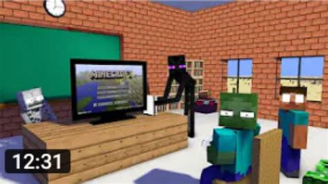 ماینکرافت مدرسه هیولاها خنده دار