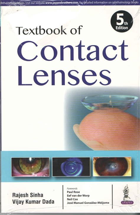 Textbook Of Contact Lenses 9789386150448 Medicine And Health Science