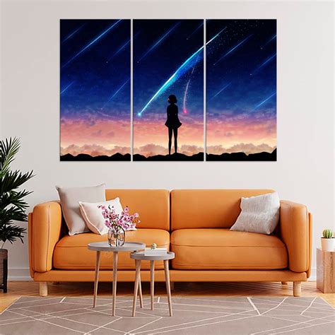 Large Wall Art Your Name Art Kimi No Na Wa Anime Canvas Japanese