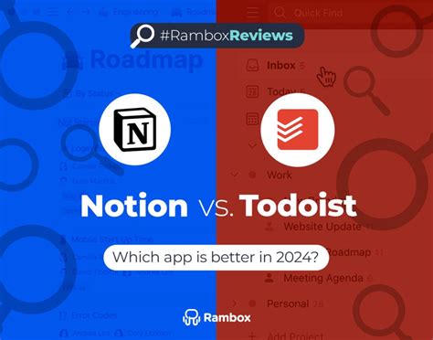 Notion Vs Todoist Best Productivity App For Rambox