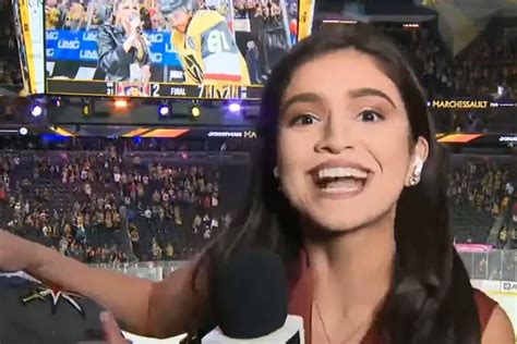 Miami Sports Reporter Stiff Arms Rowdy Fan At Stanley Cup Final Game