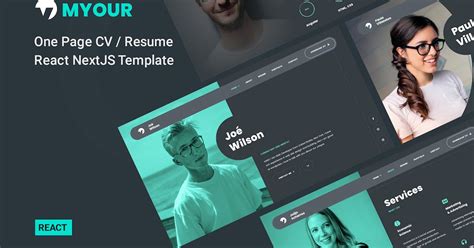 Myour Personal Portfoliocv Resume React Nextjs Web Templates Envato Elements