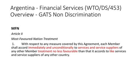 Case Study Argentina – Financial Services WTO/DS/ ppt download